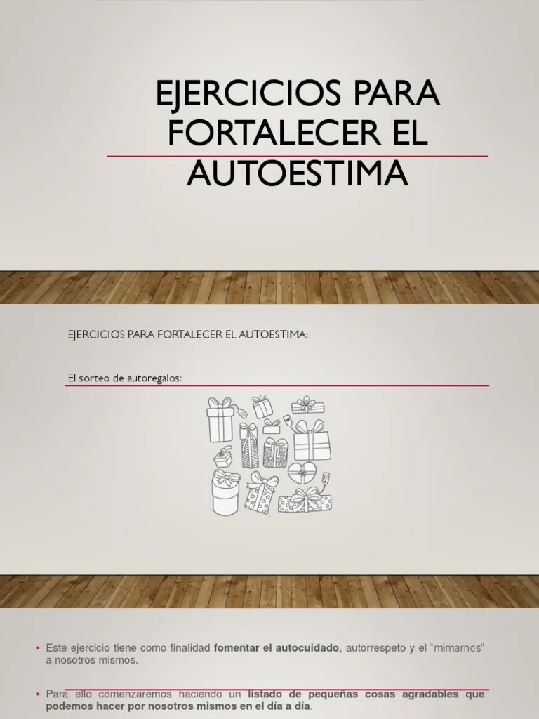 Ejercicios Para Mejorar Autoestima Pdf