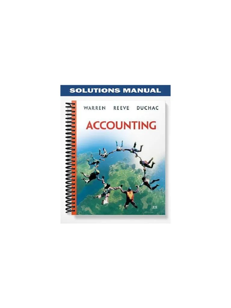 Solutions Manual For Accounting 22nd Edition By Warren Pdf Debits