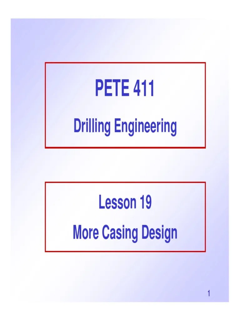 19 More Casing Design Pdf Casing Borehole Pipe Fluid Conveyance