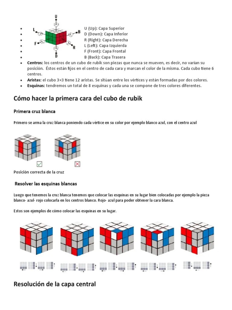 Cubo Rubik 3x3 | PDF | Color