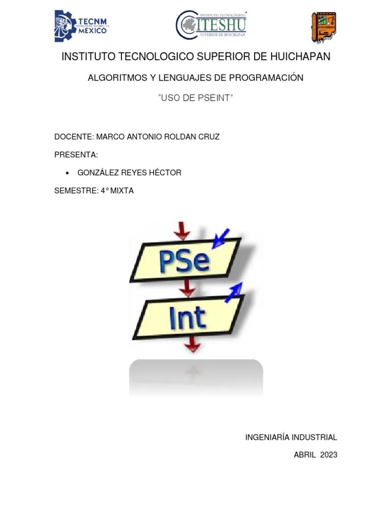 Pseint Antologia HGR | PDF | Ingeniería Informática | Ingeniería De ...