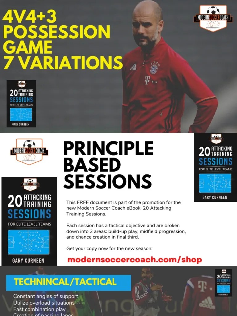 4v4 3 Possession Game 7 Variations Pdf Pdf Sports Team Sports