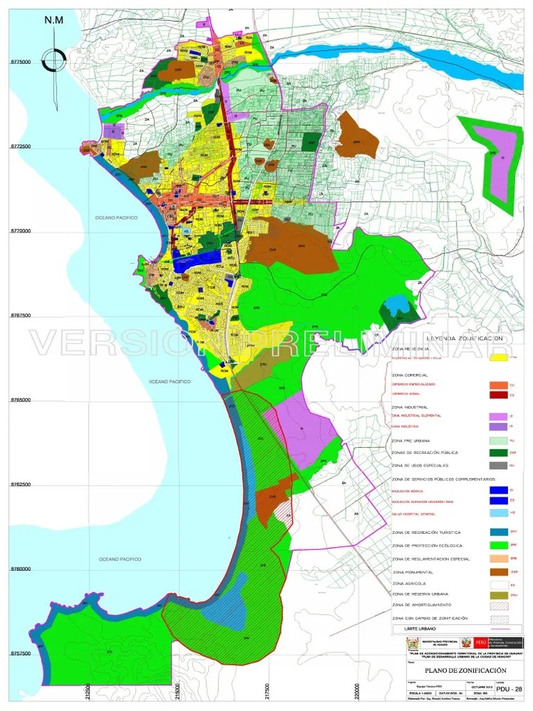 Zonificación Huacho Pdf