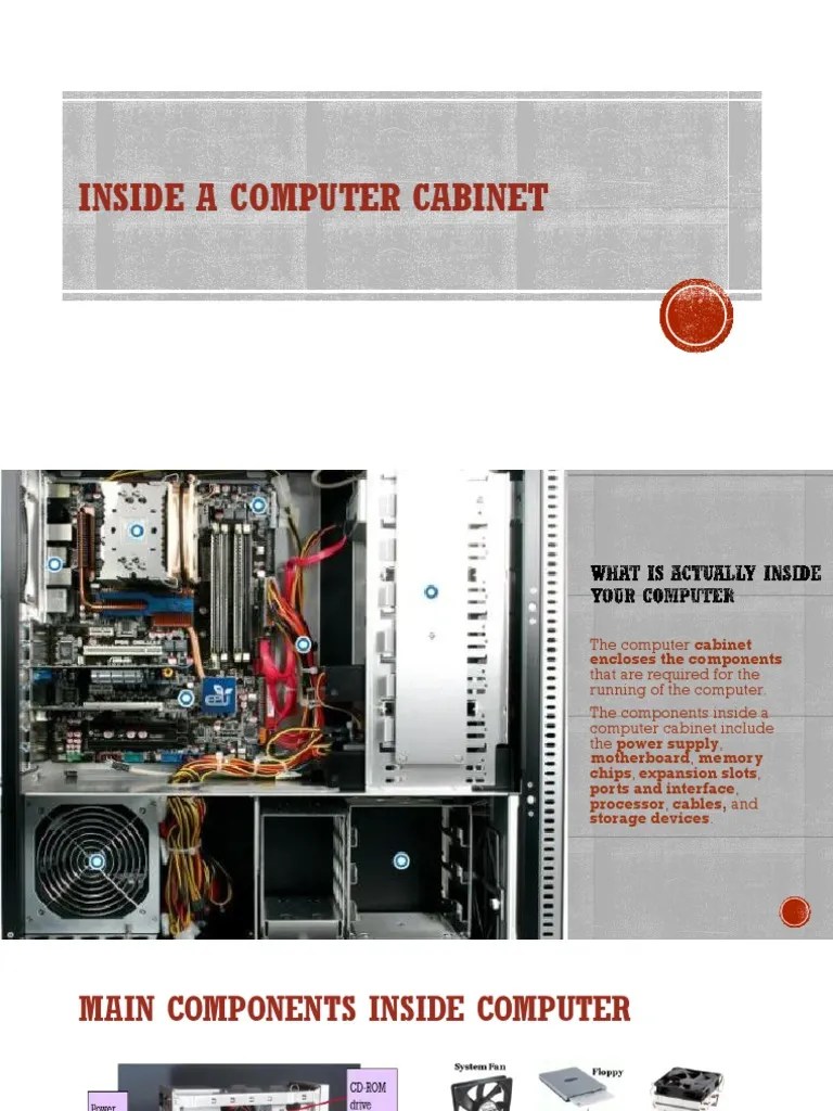Components Inside A Computer Cabinet Pdf Microcomputers Classes