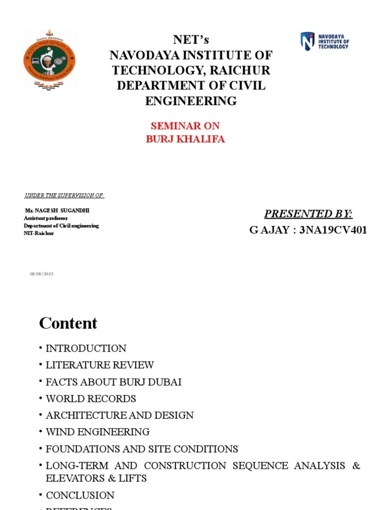 Civil BURJ KHALIFA | PDF | Concrete | Real Estate