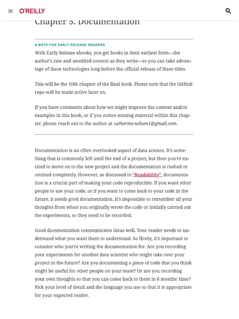 Software Engineering For Data Scientists Chap5 Pdf