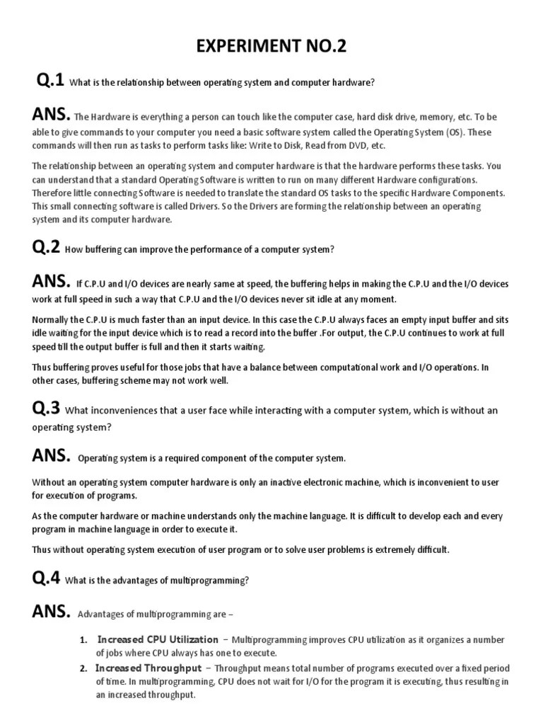 Experiment No 2 Pdf