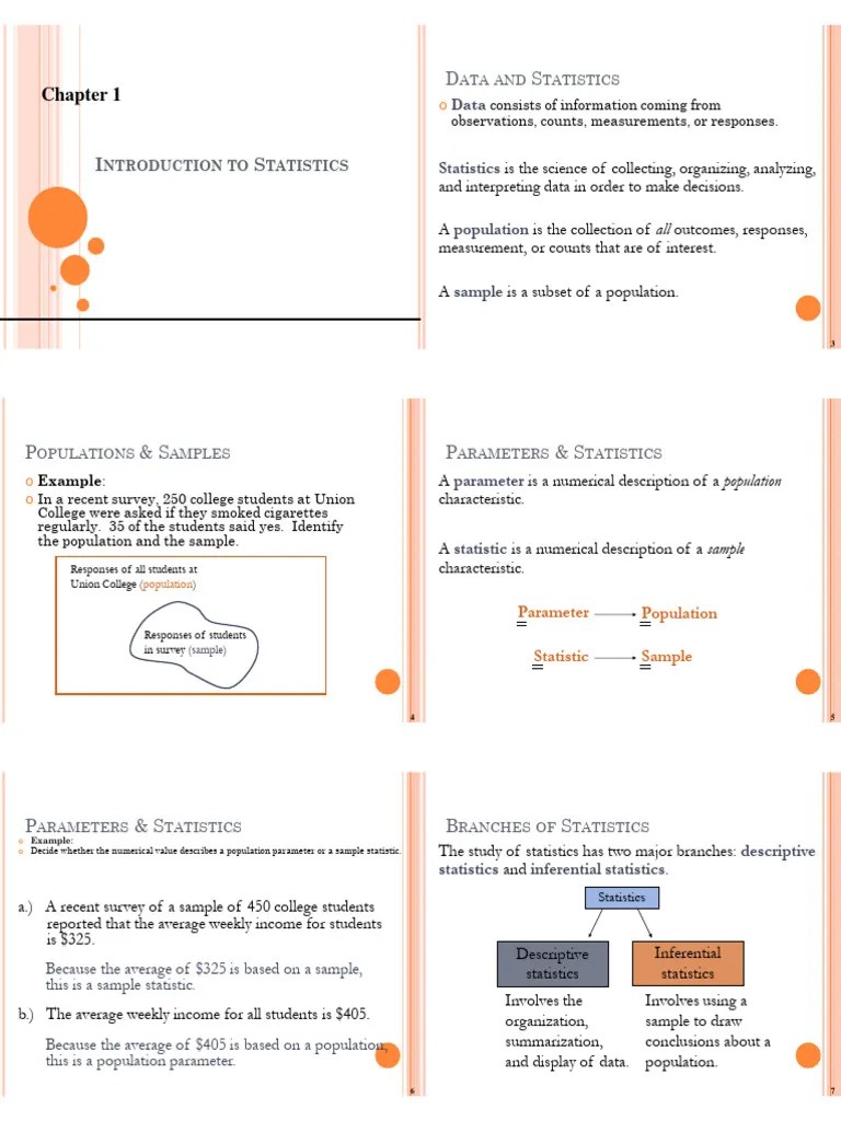 Chapter 1 An Overview Of Statistics Pdf Level Of Measurement