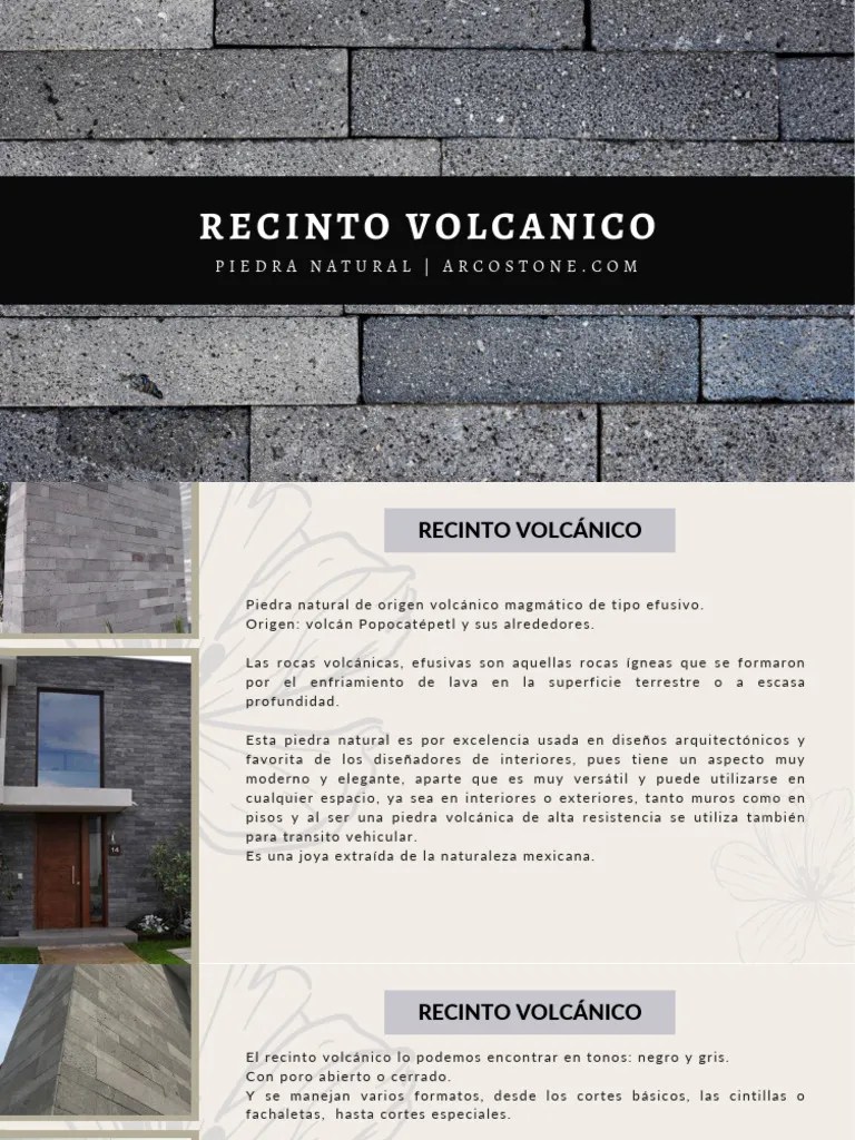 Recinto Volcánico Piedra Versátil Y Elegante Pdf