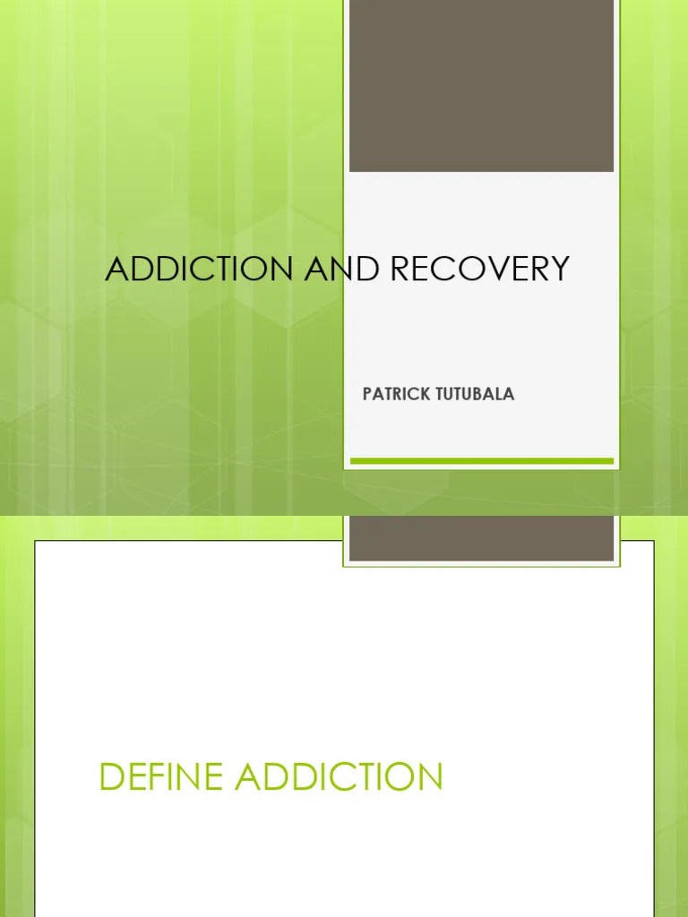 Addiction And Recovery | PDF | Substance Abuse | Drug Rehabilitation
