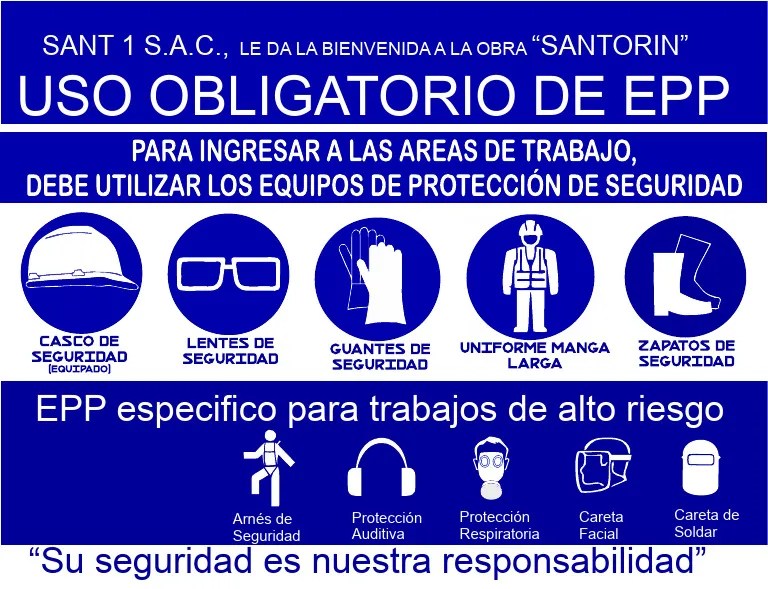 Uso Obligatorio De Epp En Obra Santorin Pdf