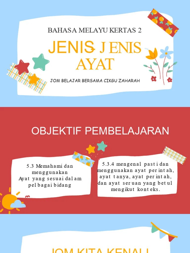 Jenis Jenis Ayat Dalam Bahasa Melayu Pdf