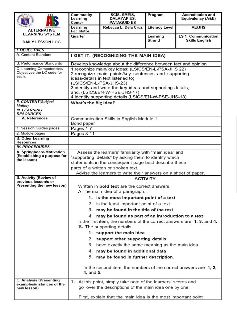 Ls1 English Communication Skills Module Pdf Learning Snake