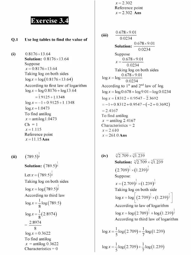 9th Math Notes Ch 3 Ex 3 4 Pdf