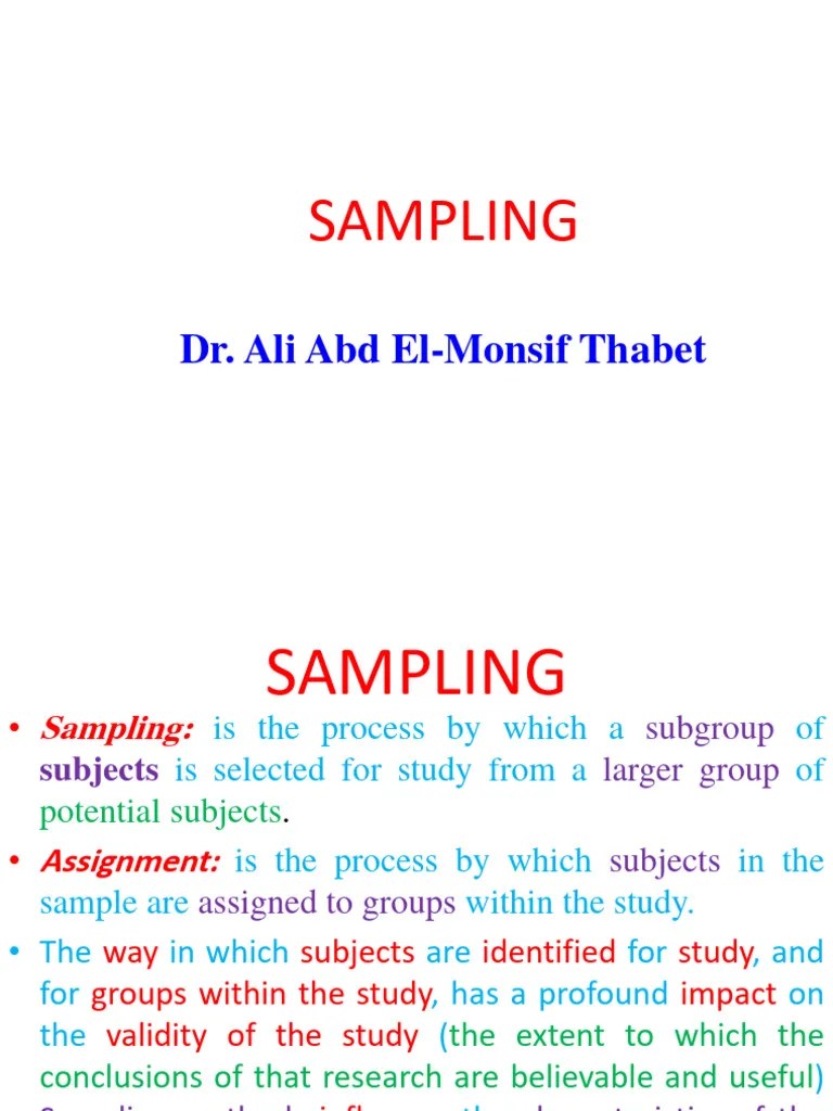 Sampling 2023 Pdf Sampling Statistics Stratified Sampling