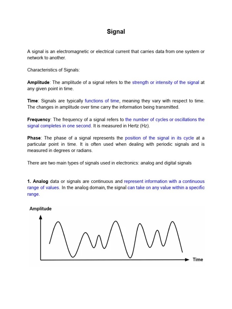Signal Pdf Digital Signal Amplitude