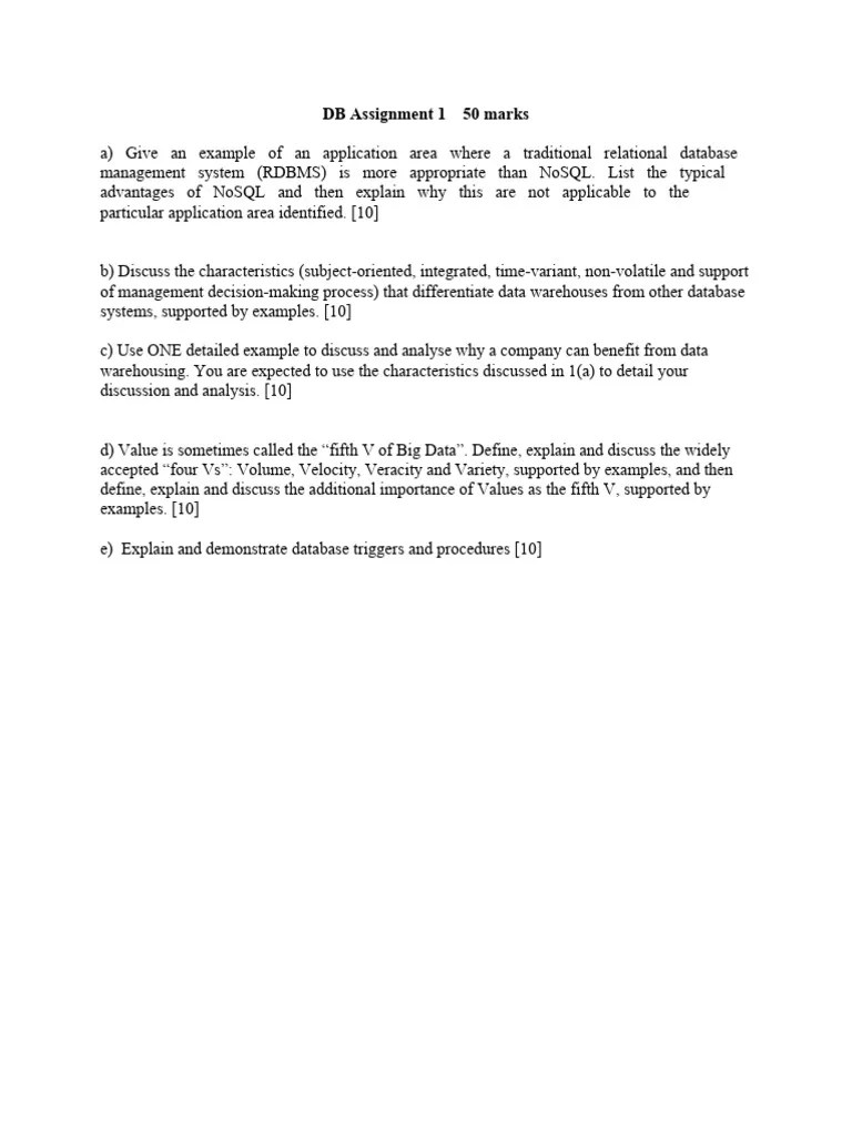 Database Assignment 1 051956 Pdf