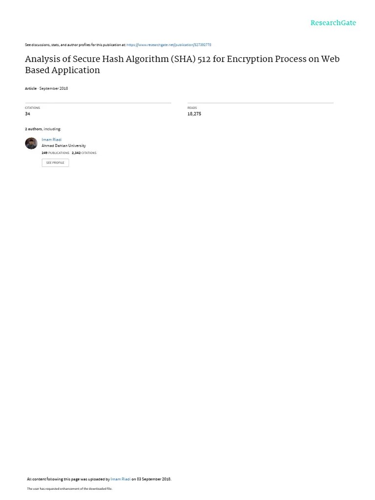 Ijcsdf 7 4 Analysisofsecurehash Pdf Password Secure Communication