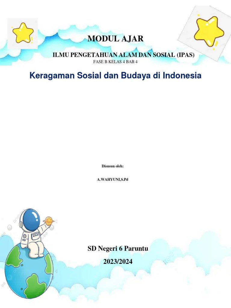 Modul Ajar Ilmu Pengetahuan Alam Dan Sosial (IPAS) - Mari Mengenal Bumi ...