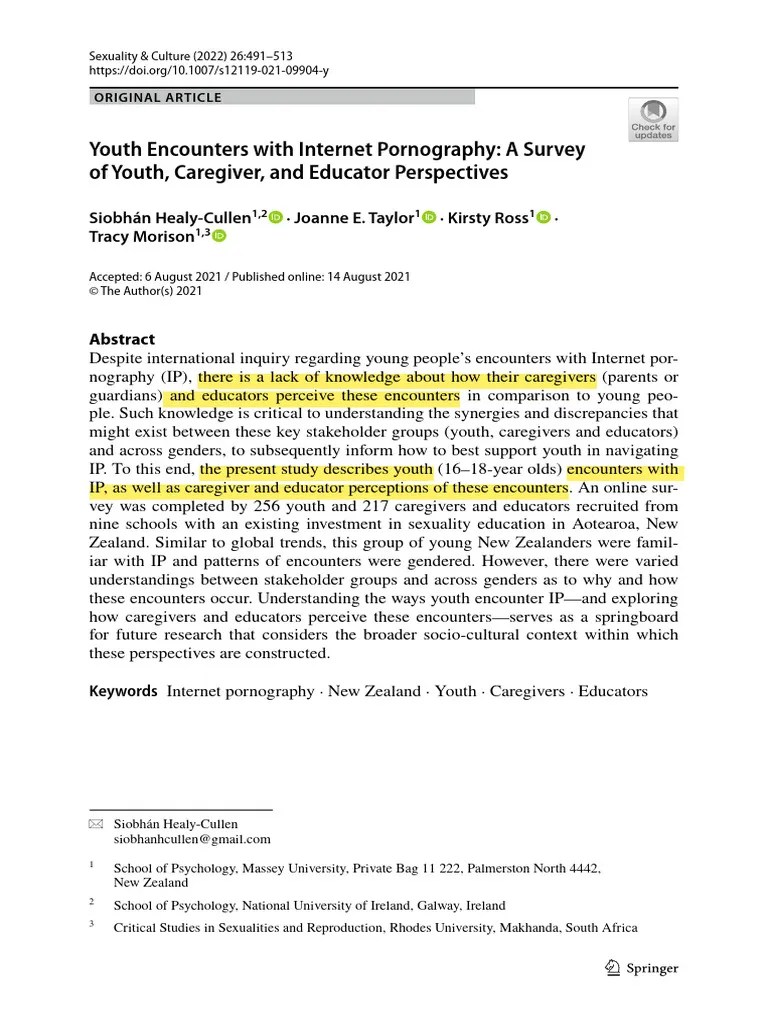 Survey In Porn Use | PDF