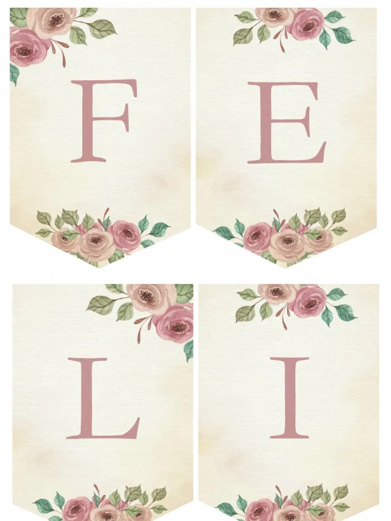 Banderines Feliz Cumple Pdf