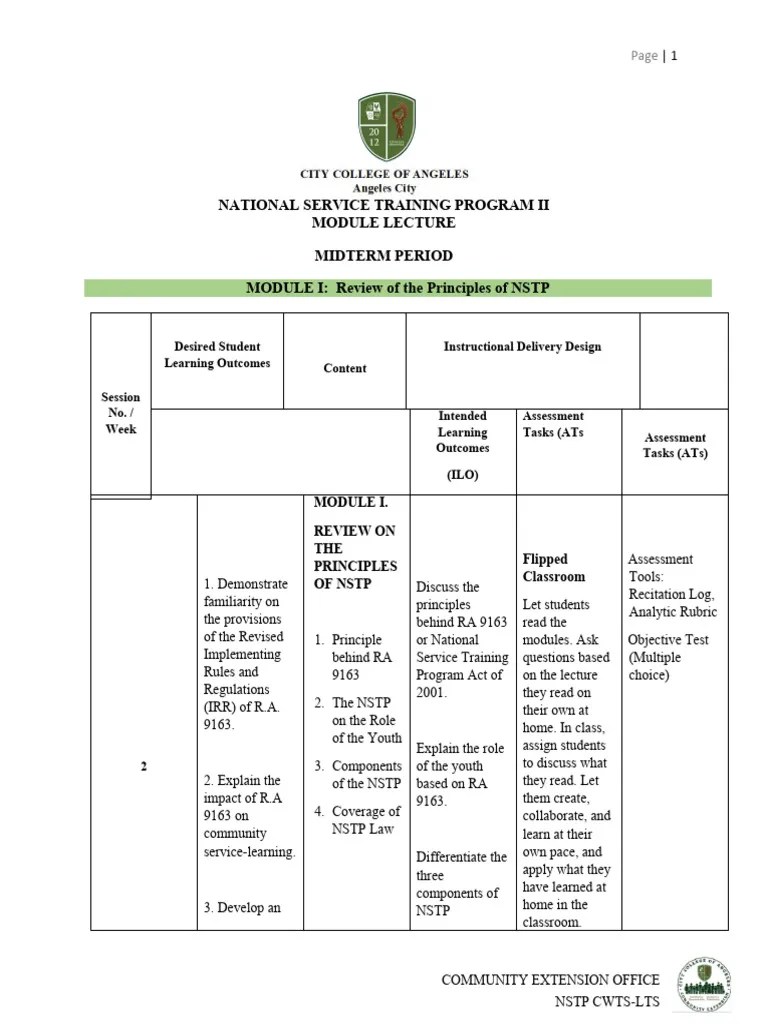 Nstp2 Module 1 Pdf