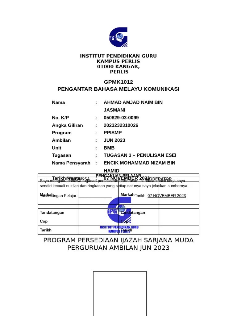 Gpmk1012 Pengantar Bahasa Melayu Komunikasi Pdf