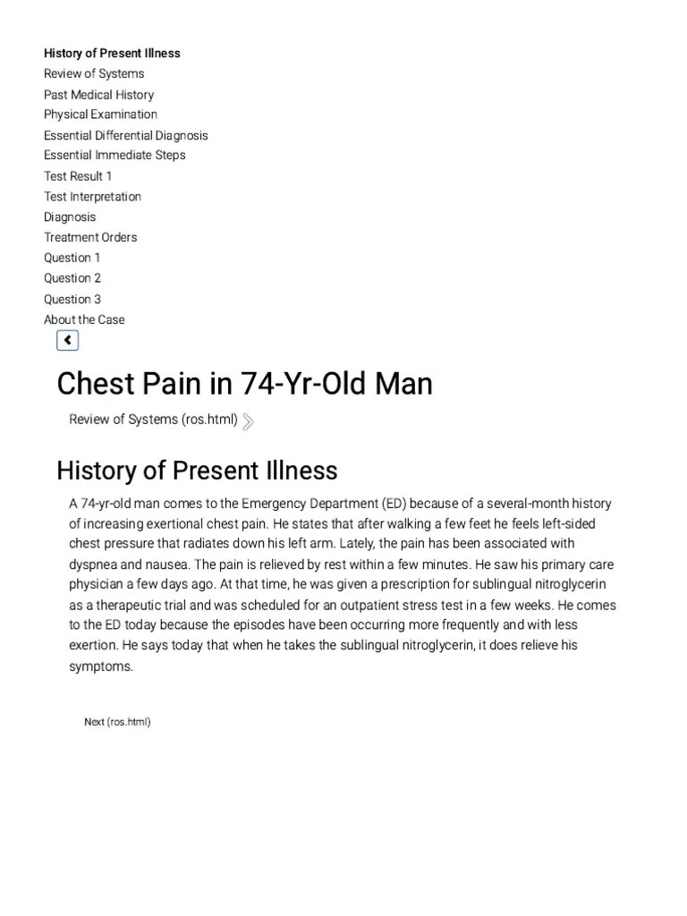 Chest Pain Evaluation In Elderly Patient Pdf