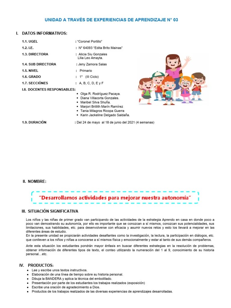 Unidad 03 Pdf Aprendizaje Enseñando