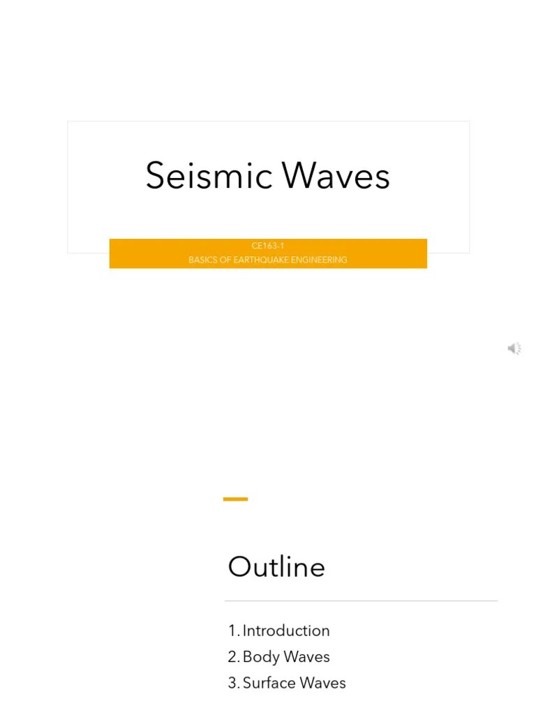4 Seismic Waves Pdf Waves Earthquakes
