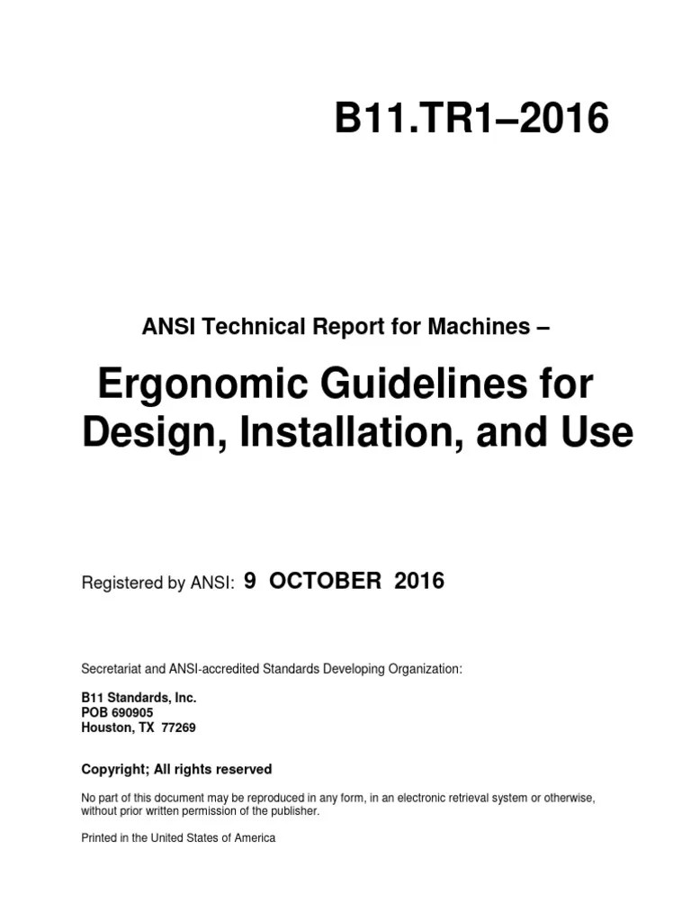 Preview B11 B11 Tr1 2016 Pdf Human Factors And Ergonomics Workplace