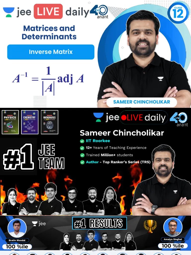 L 7 Matrices And Determinants Pdf Matrix Mathematics