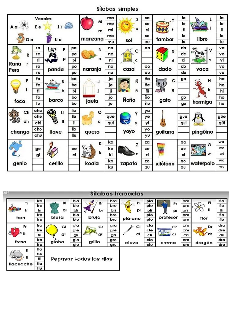 Silabas Pdf