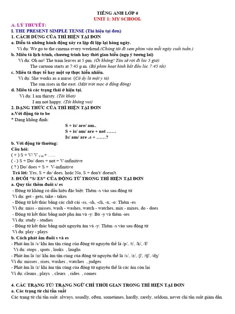 Unit 1 My New School Pdf