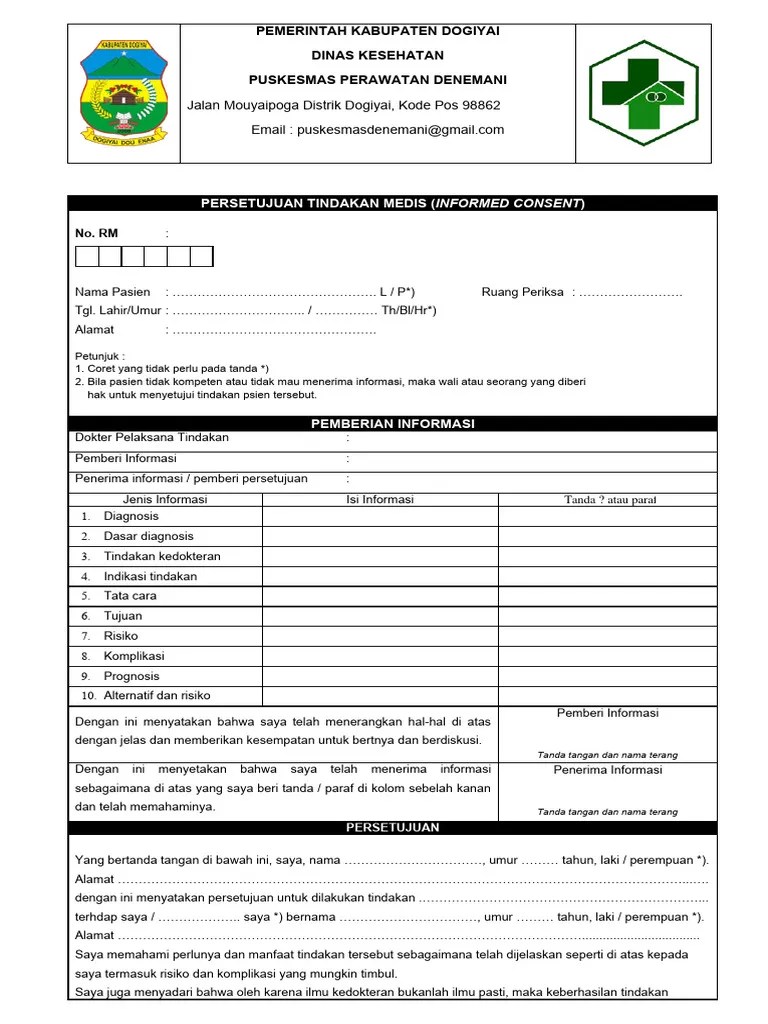 Formulir Informed Consent Pdf