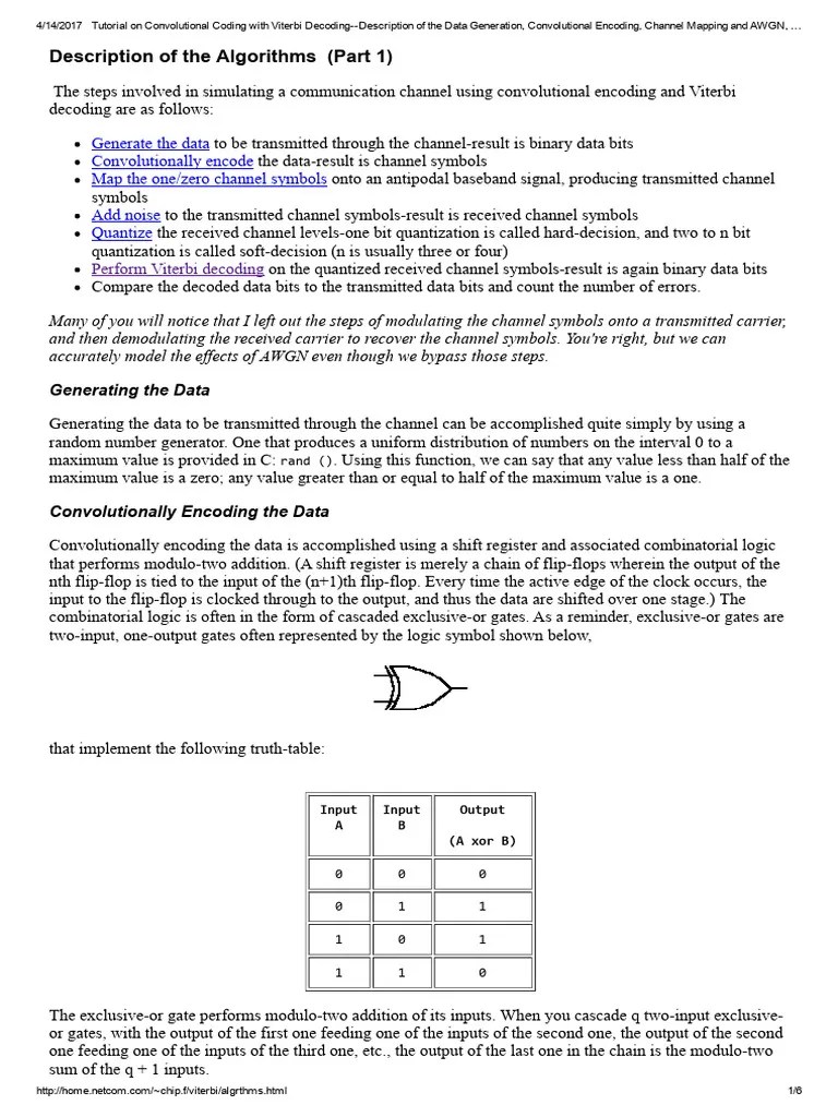 Description Of The Algorithms Part 1 Pdf Electronics Computer