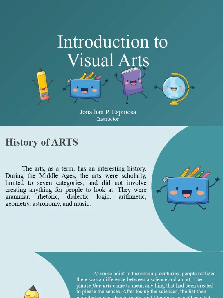 Introduction To Visual Arts Overview Pdf The Arts Design