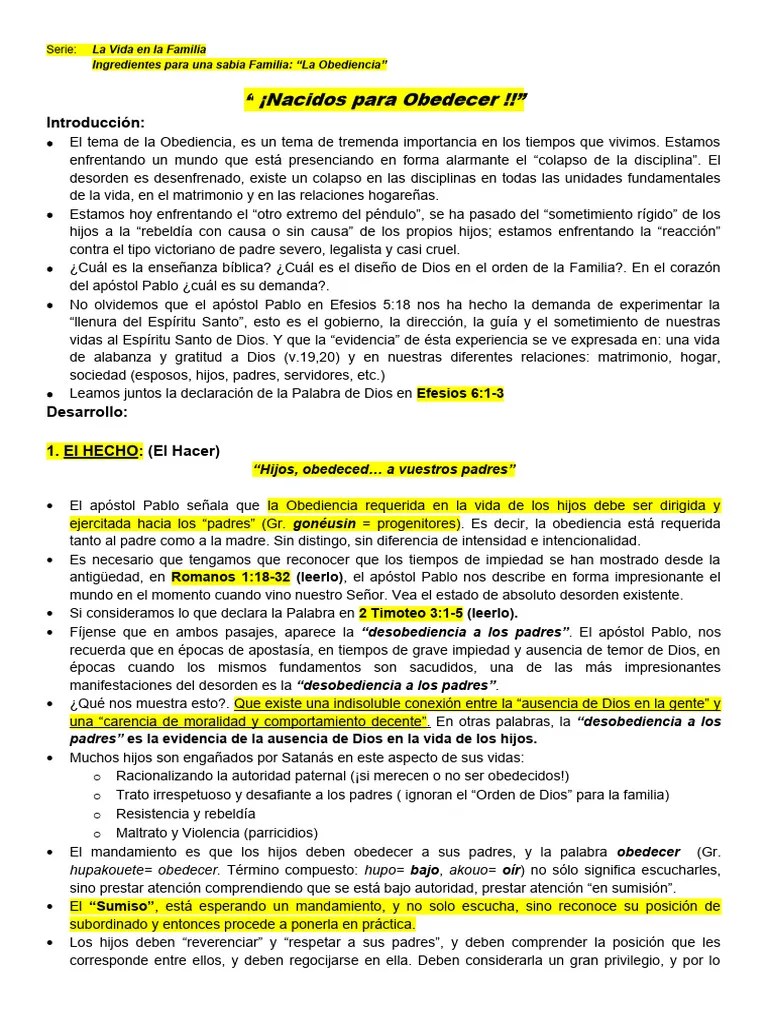 La Obediencia Pdf Cristo Título Pecado