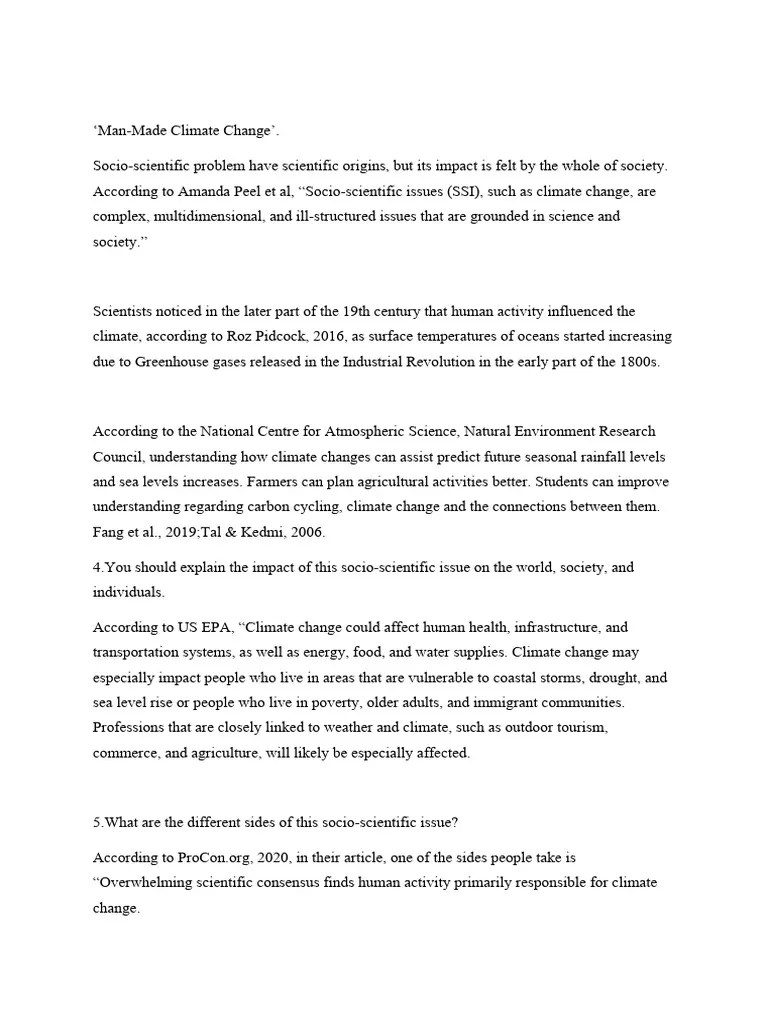 Understanding Man Made Climate Change Pdf Climate Change Environment