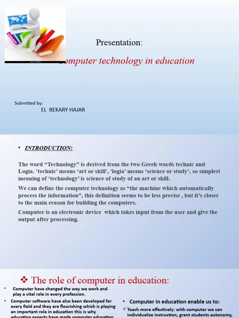 Computer Technology Pdf Computing Information