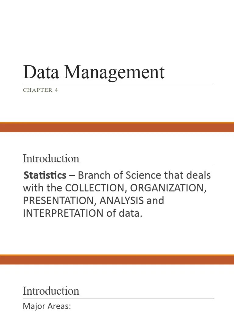 Data Management And Statistical Analysis Pdf Level Of Measurement