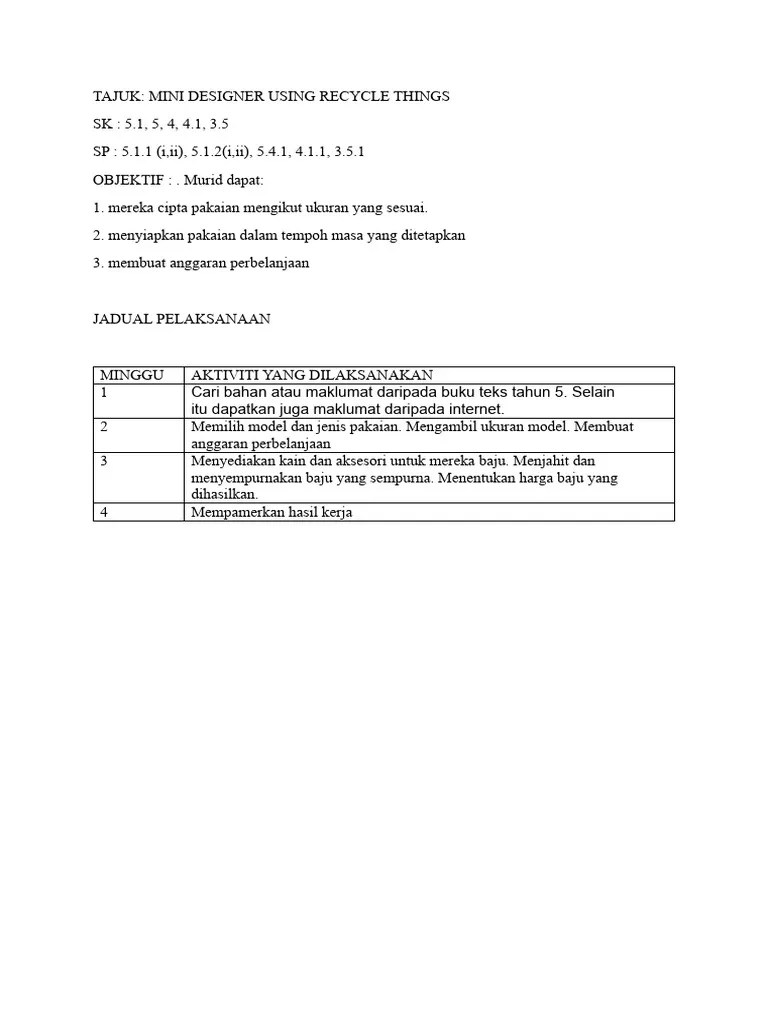 Pbl Matematik Tahun 5 Pdf