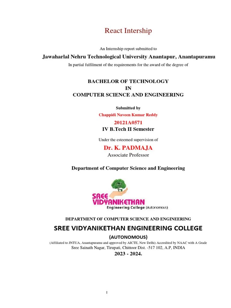 Internship Pdf Fin Pdf Document Object Model Java Script