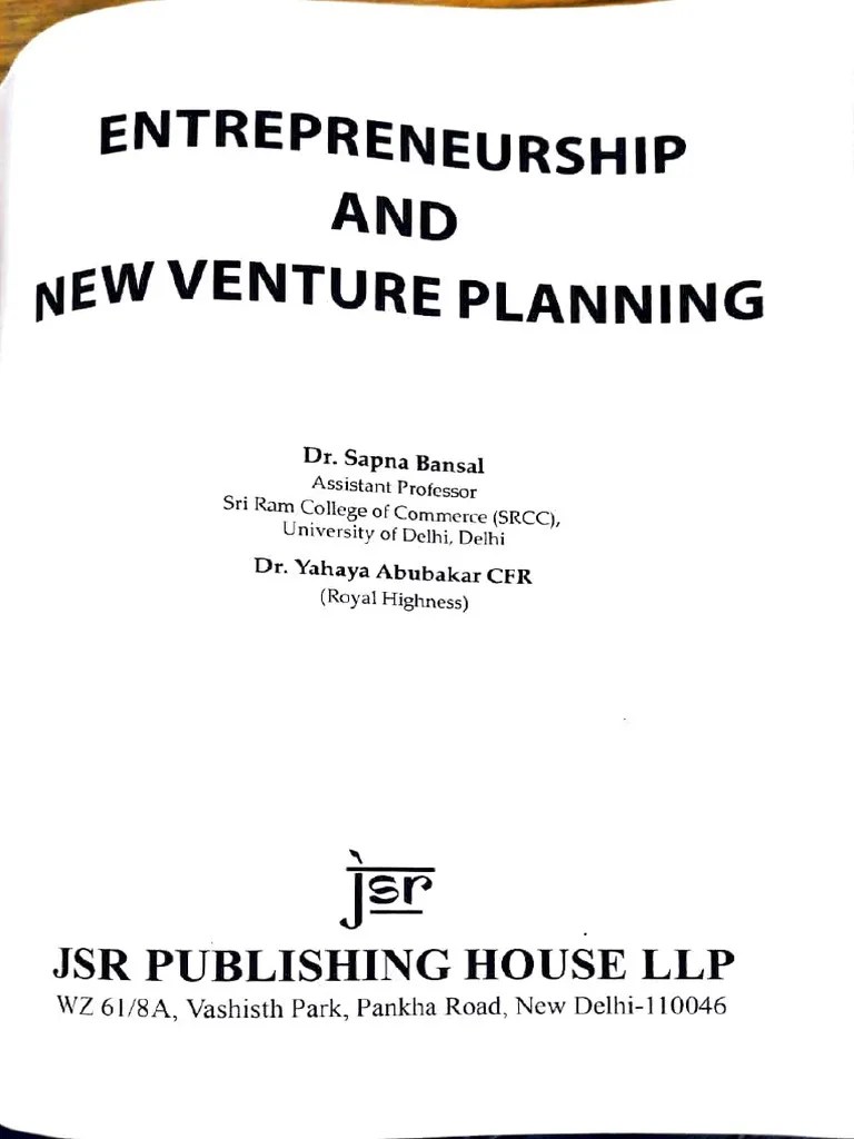 Entrepreneurship Unit Pdf