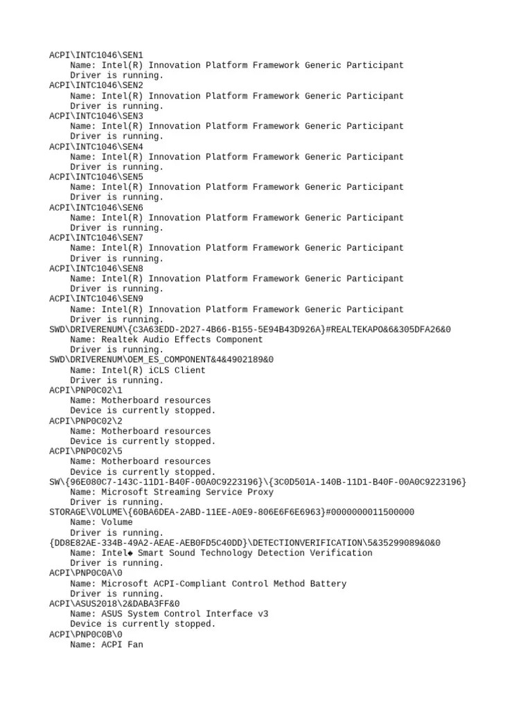 Devlist Pdf Device Driver Usb