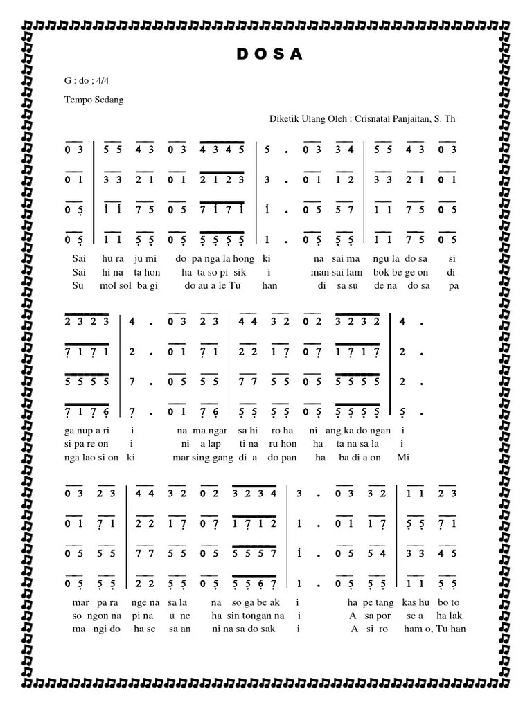 Partitur Dosa Pdf