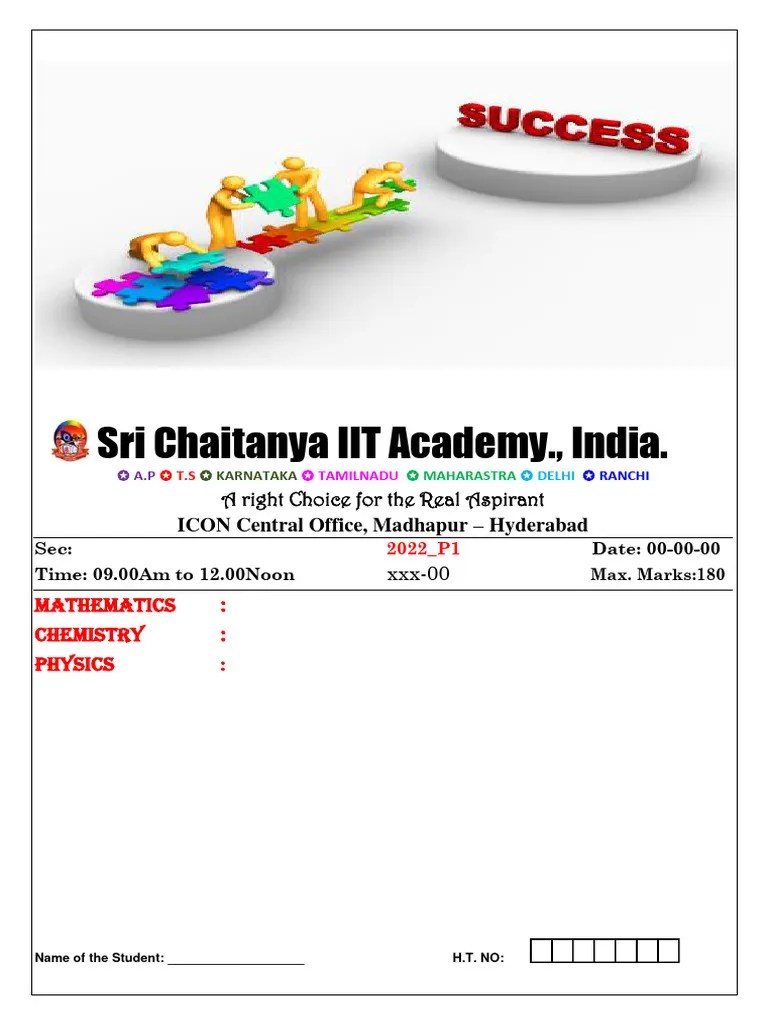 Physics Wta 13 2022 Jee Advanced Paper 1 1 Pdf Force Velocity