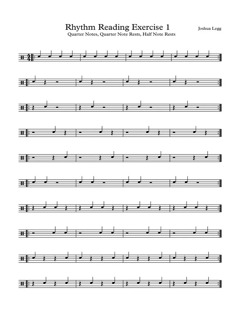 Reading Rhythm 1 Pdf