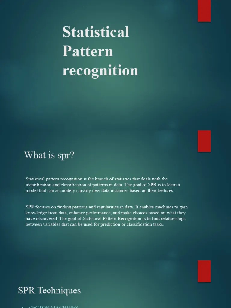 Statistical Pattern Recognition Pdf Pattern Recognition
