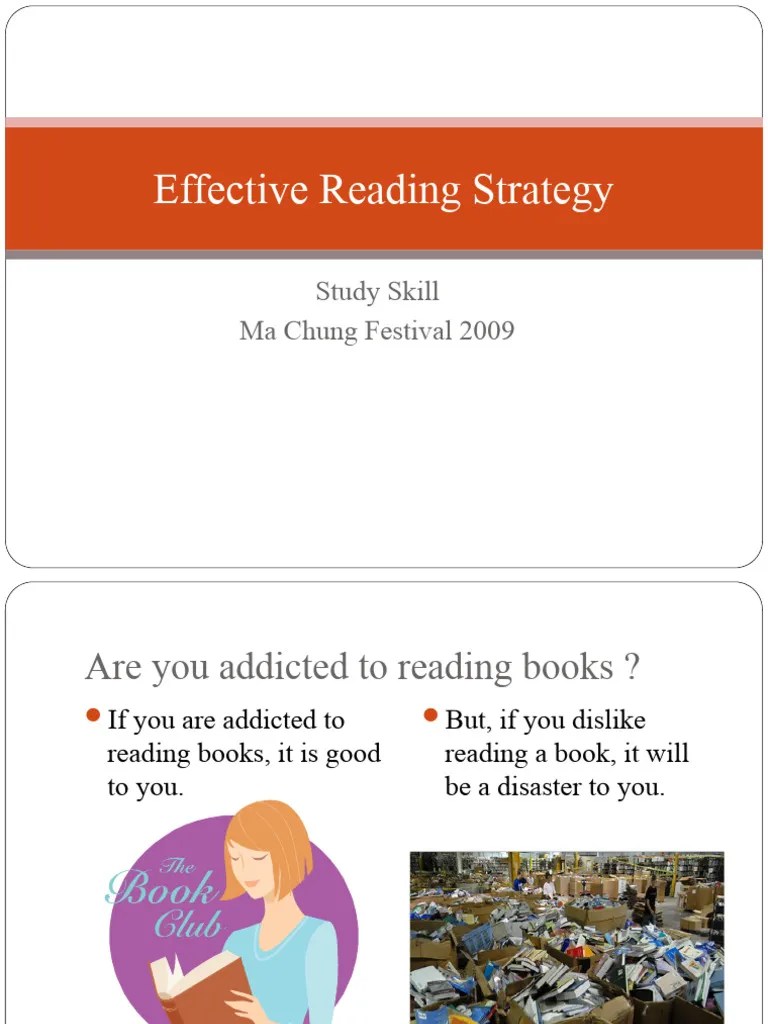 Effective Reading Strategy Pdf Speed Reading Writing